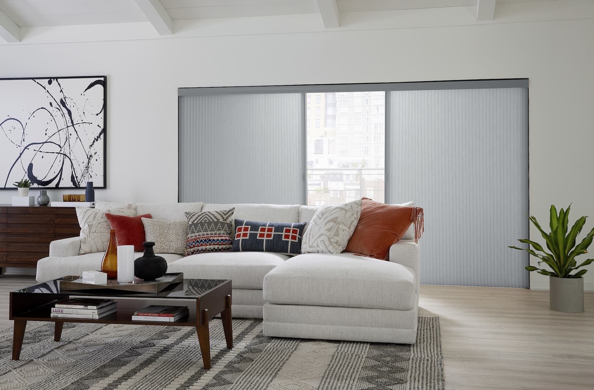 Custom Vertical Cellular Shades